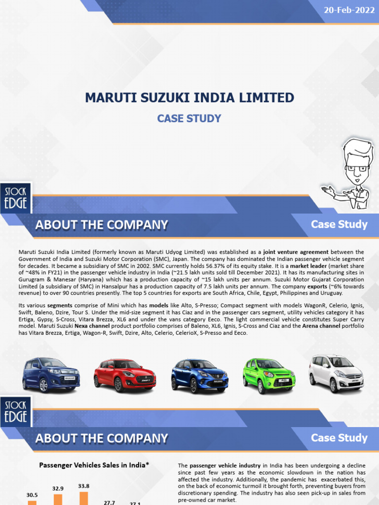 Maruti Suzuki India Limited Case Study | PDF | Return On Equity | Investing