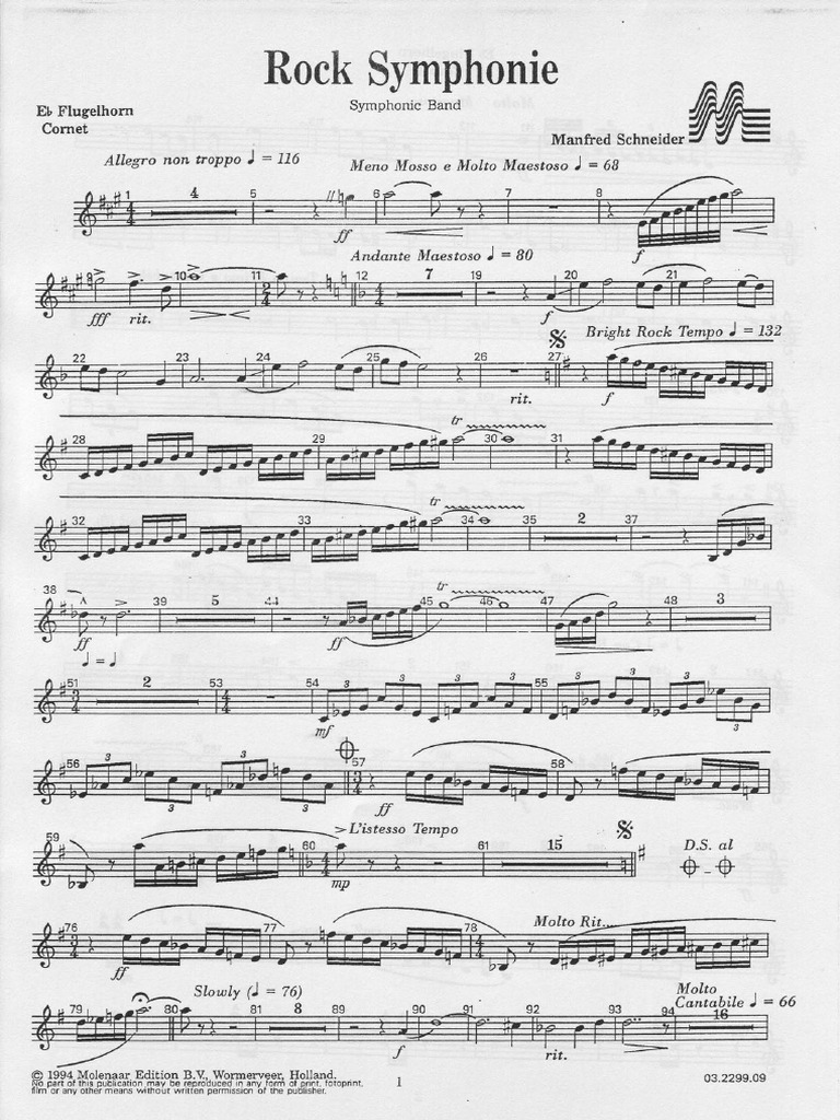 Rock Symphonie - Metais | PDF | Tempo | Music Theory