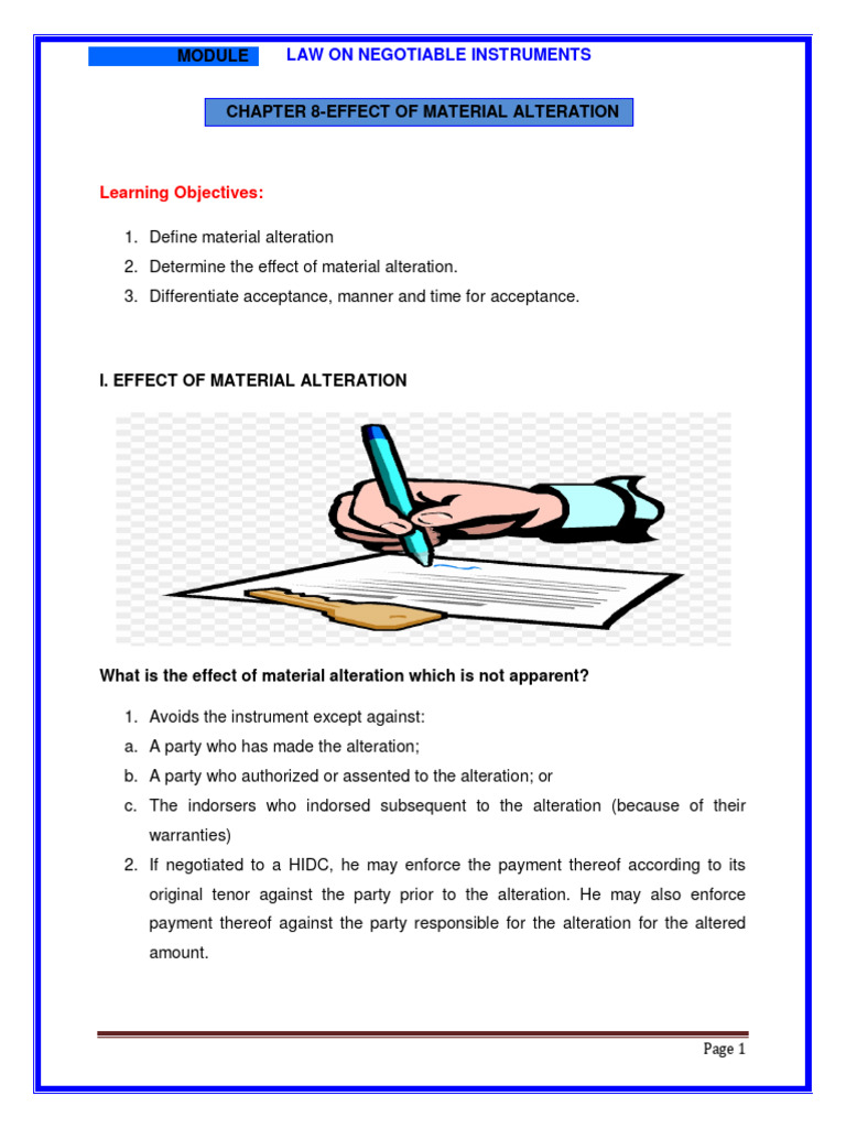Chapter 8-Effect of Material Alteration | PDF