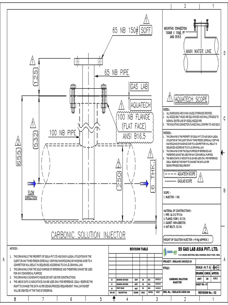 SC-348 - Carbonic Solution Injector - R2 | PDF | Physical Sciences ...