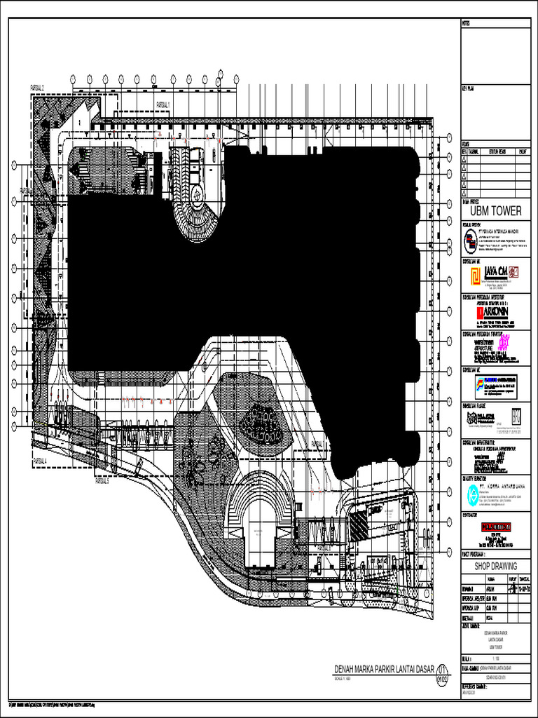 Denah Marka Jalan Area Lantai Dasar | PDF