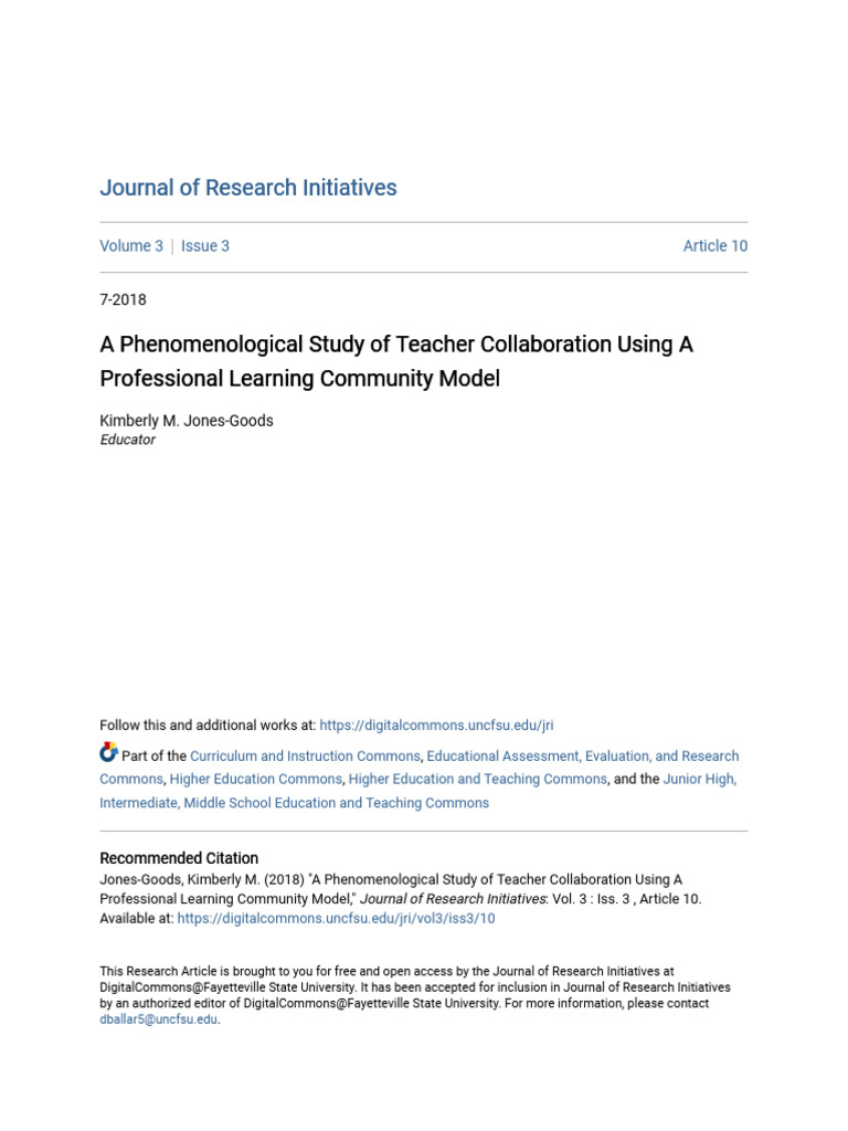 Teacher Collaboration | PDF