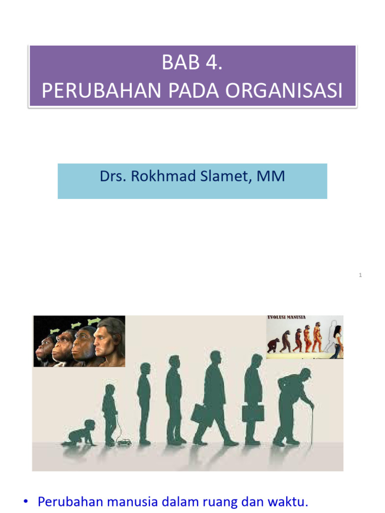 Bab 4 Tuntutan Perubahan Organisasi PPTX | PDF