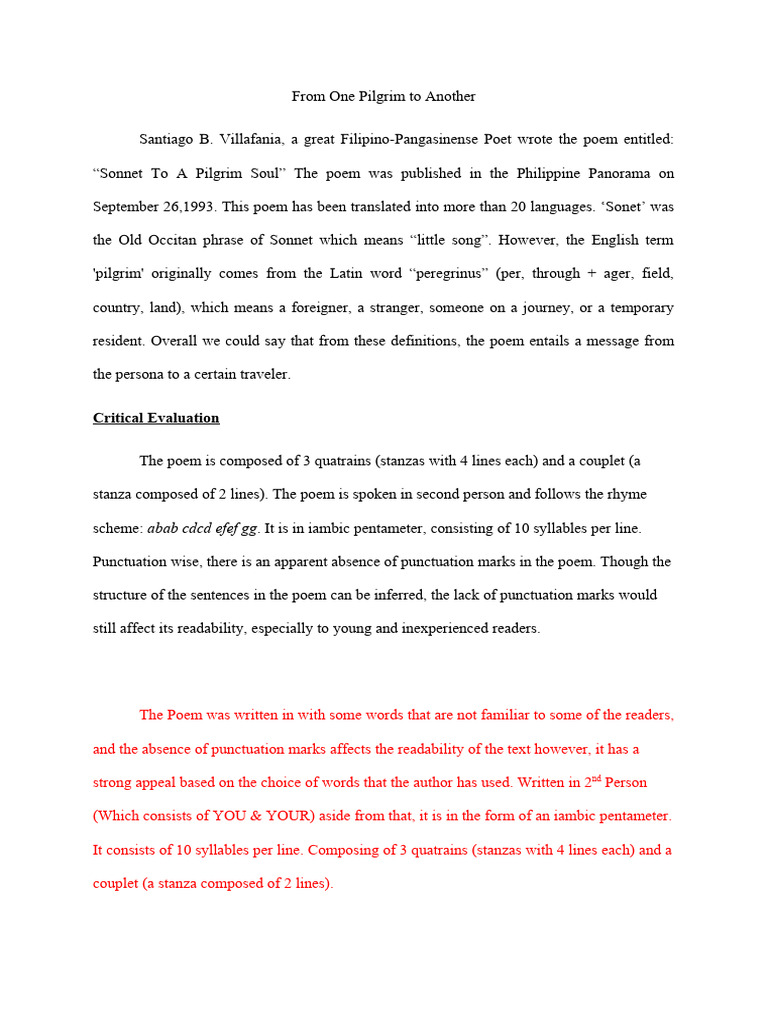 LIT-007-Critical-Evaluation | PDF | Poetry | Sonnets