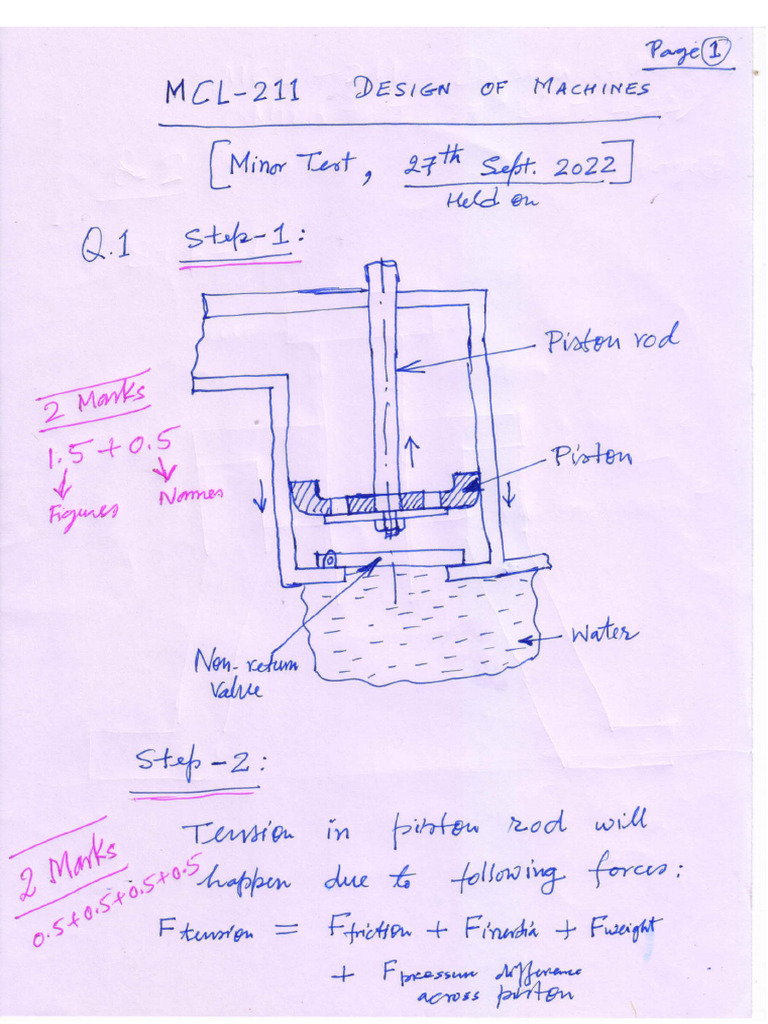 Solution-Minor test-MCL-211-27-9-2022 | PDF