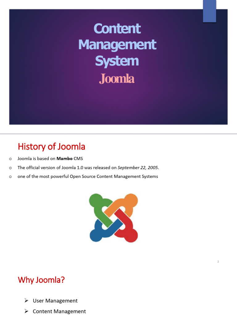 Joomla Introduction | PDF | Joomla | Component Based Software Engineering Joomla Introduction | PDF | Joomla | Component Based Software Engineering