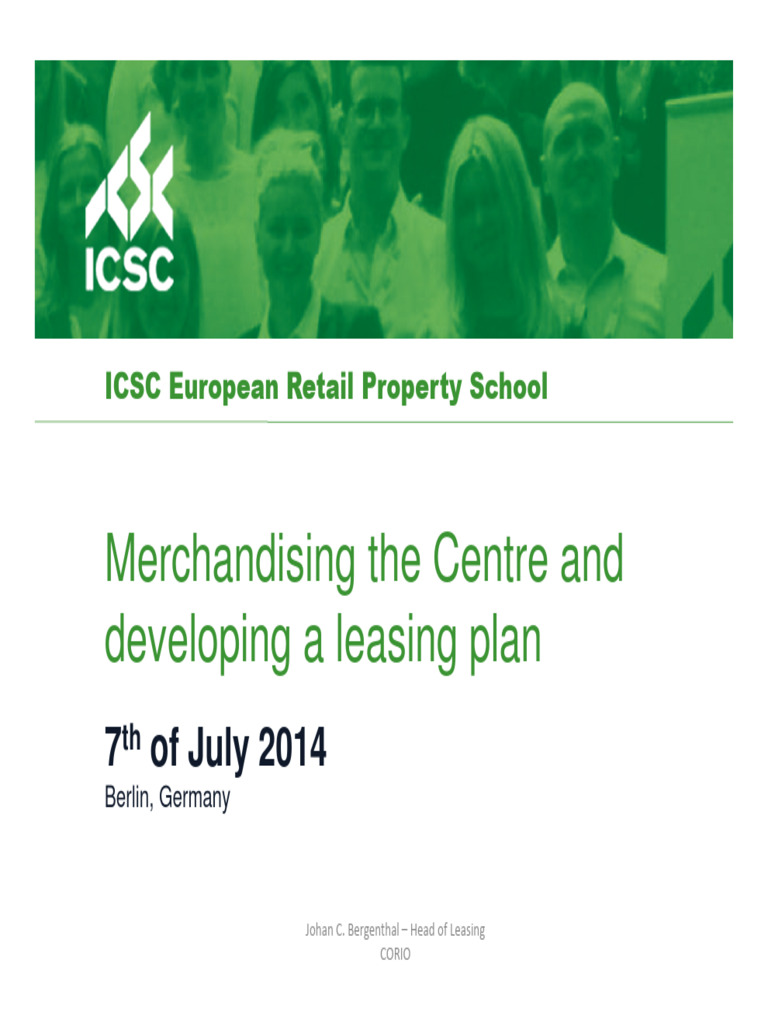 Merchandising The Centre and Developing The Leasing Plan | PDF ...