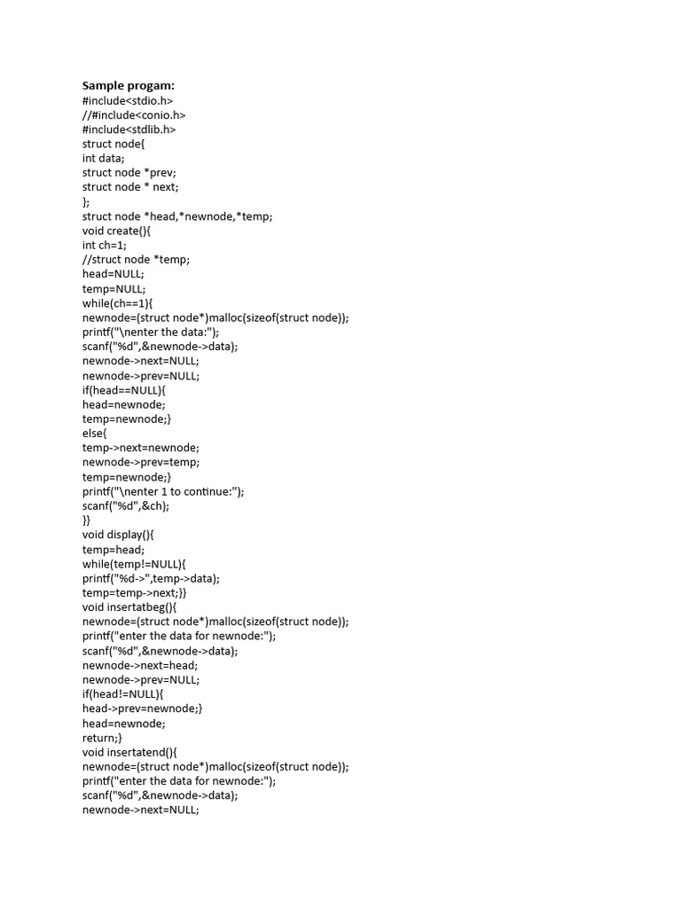 Sample Progam | Download Free PDF | Computing | Programming Paradigms