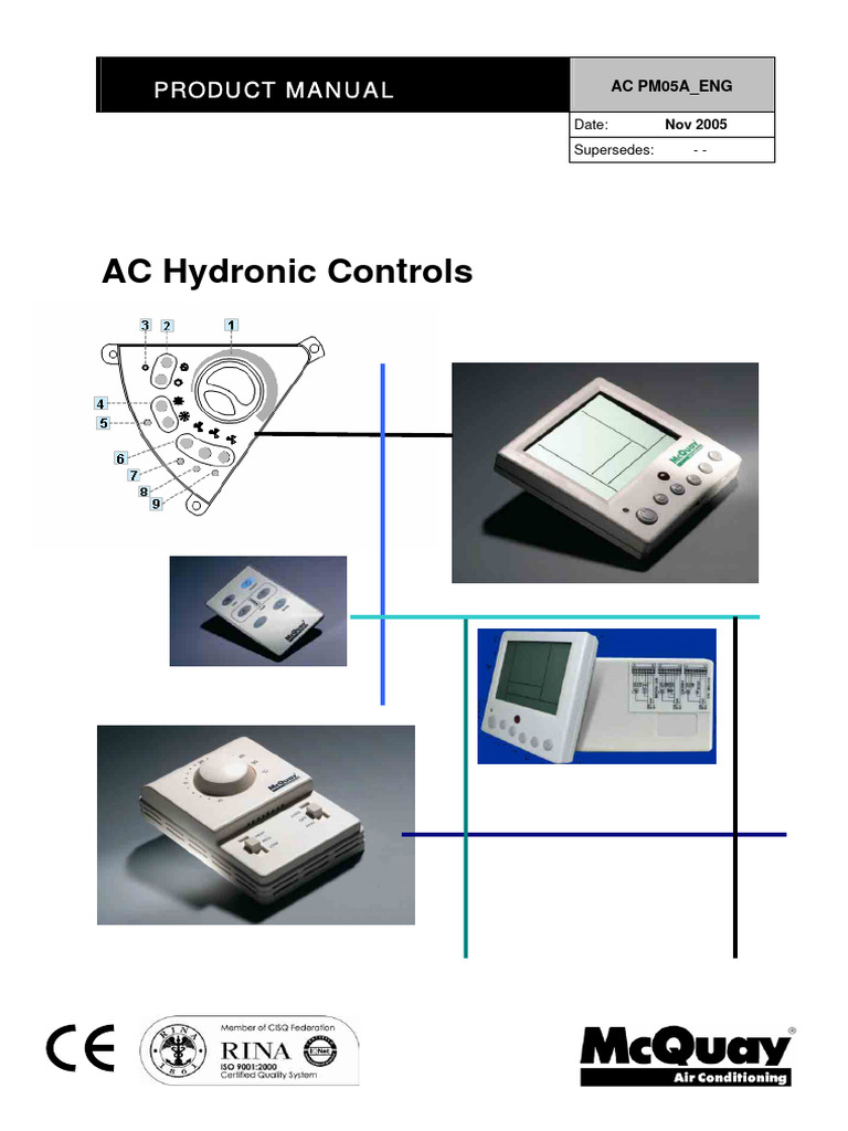 Controls McQuay AC 2800A-B 512-513 8000-NIM User Manual Eng | PDF