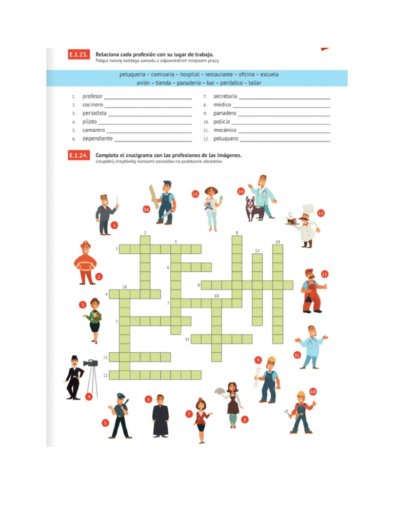 Ejercicios Español A1 | PDF