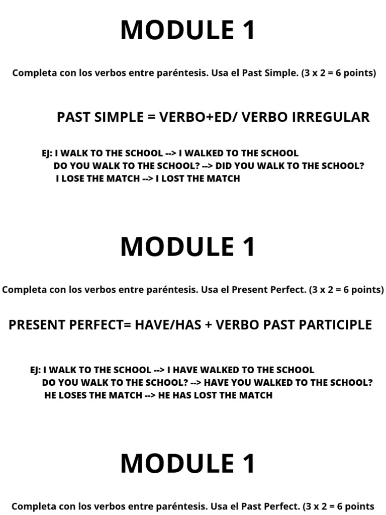 English Verb Tenses and Structures Exercises | PDF | Grammar | Linguistics