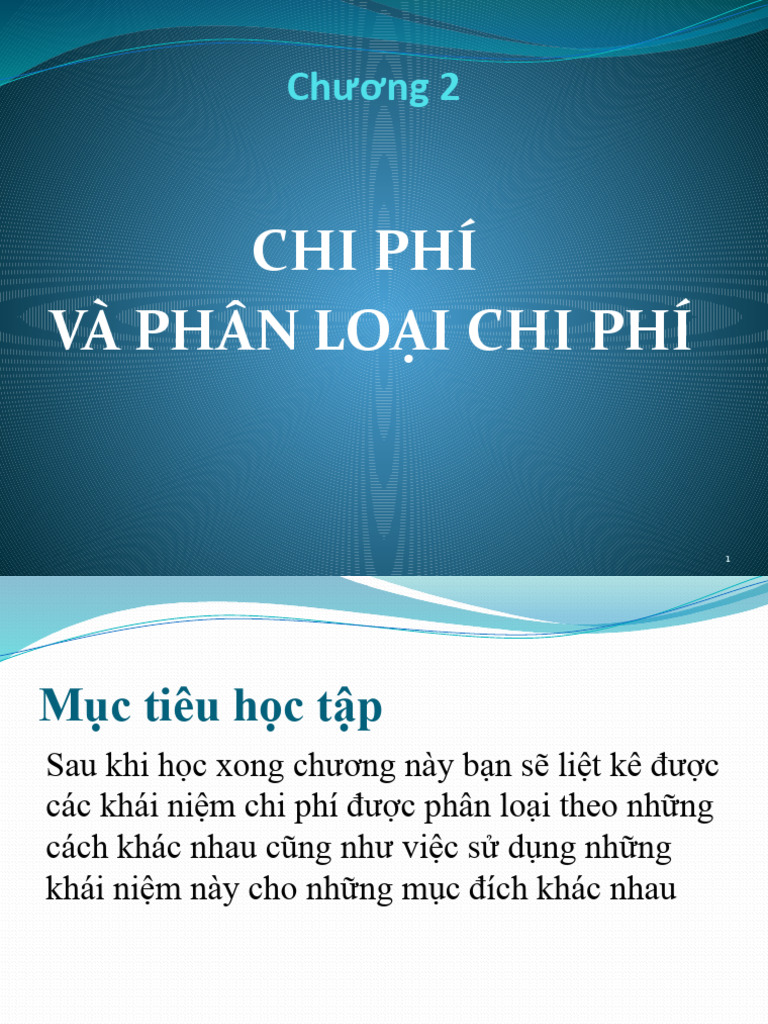Chương 2 - Chi Phí Và Phân Lo I Chi Phí | PDF
