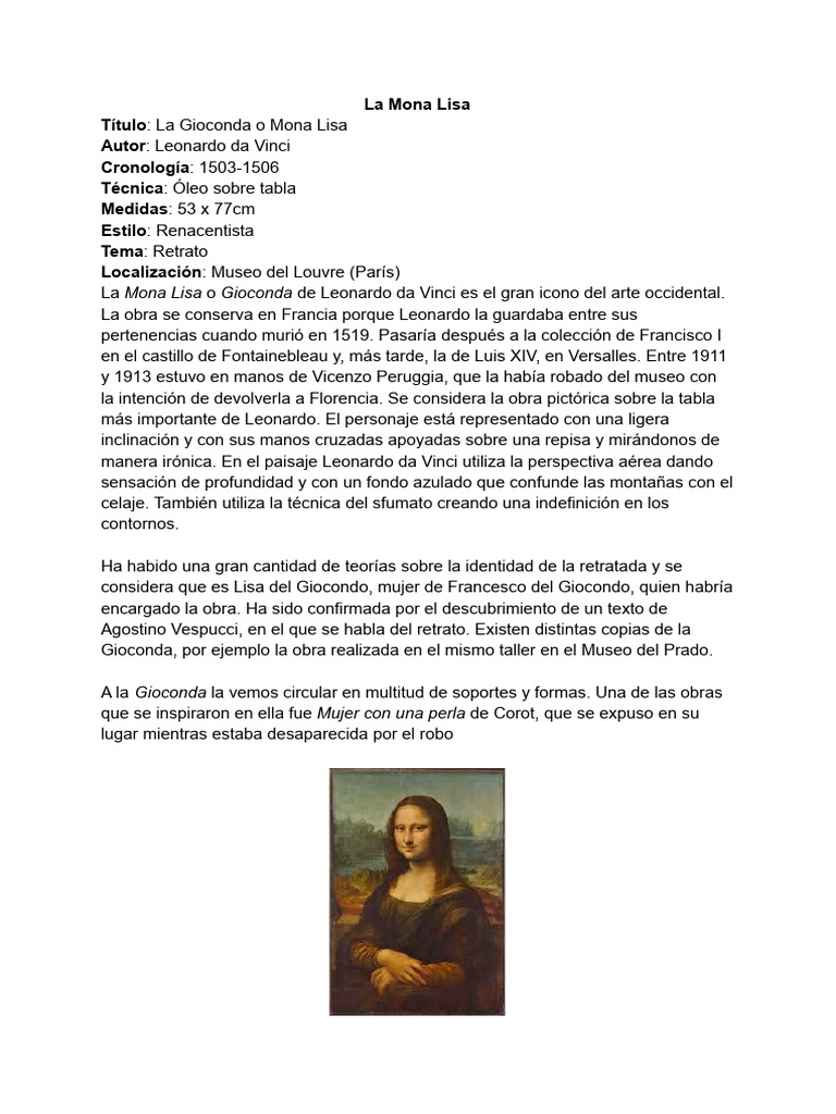 Mona Lisa | PDF