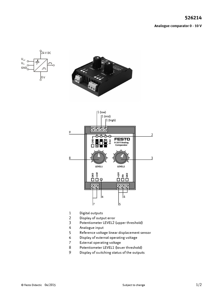 0-10V Analog Comparator Guide | PDF | Computer Science | Manufactured Goods