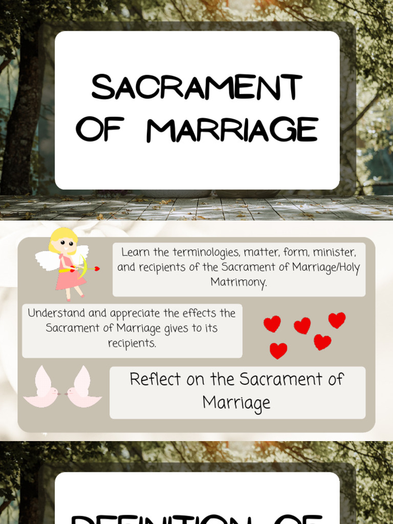Sacrament of Marriage | PDF | Marriage | Living Arrangements