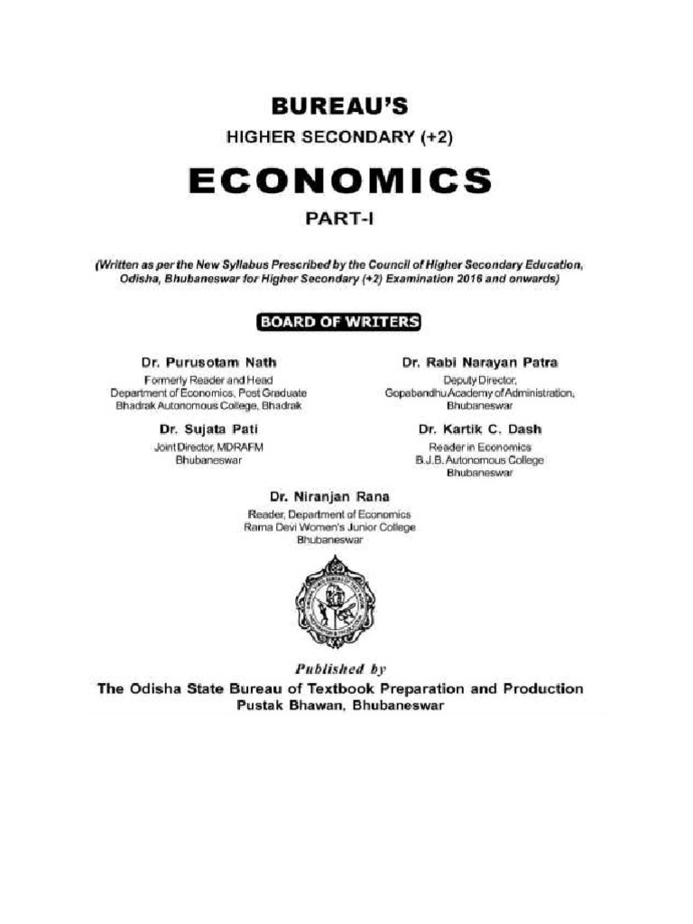 1st Year Economics (English) A1 Economics | PDF