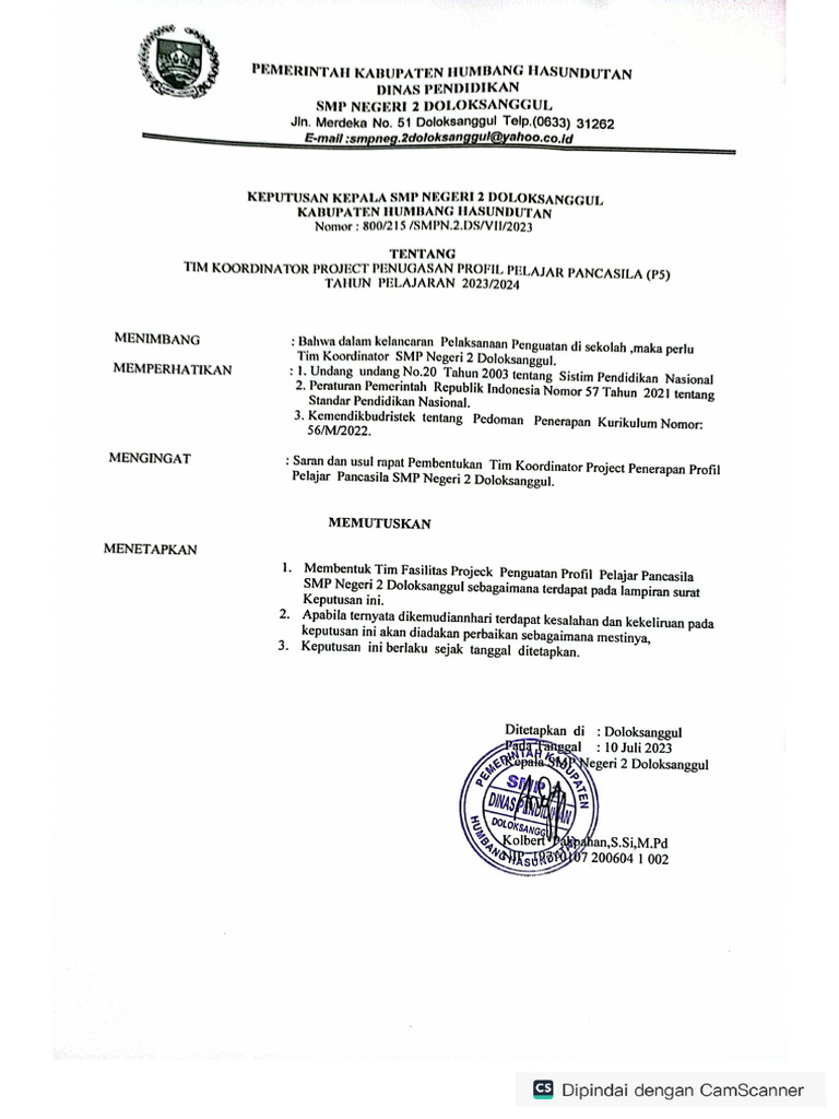 SK Koordinator P5 | PDF