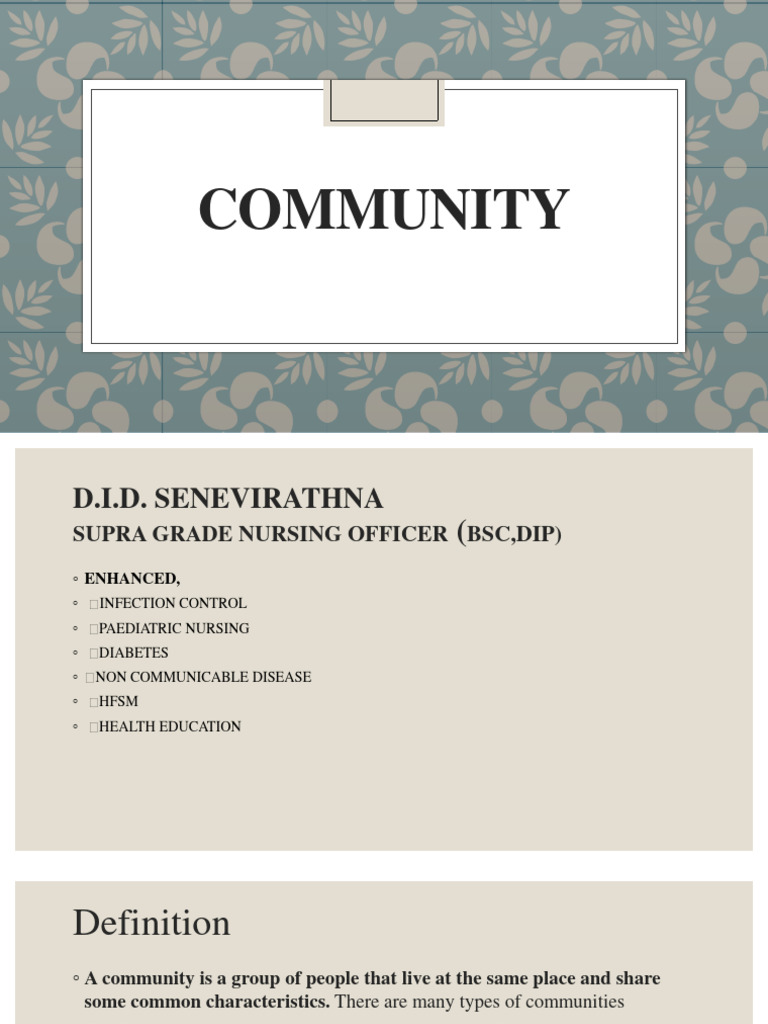 Community | PDF | Community | Suburb