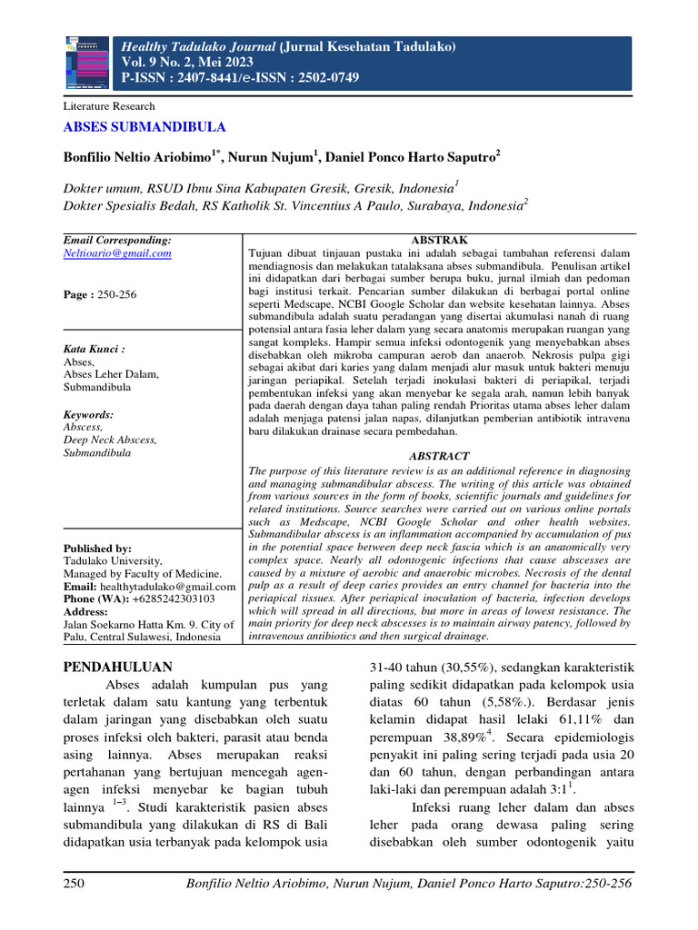 Abses Submandibula | PDF