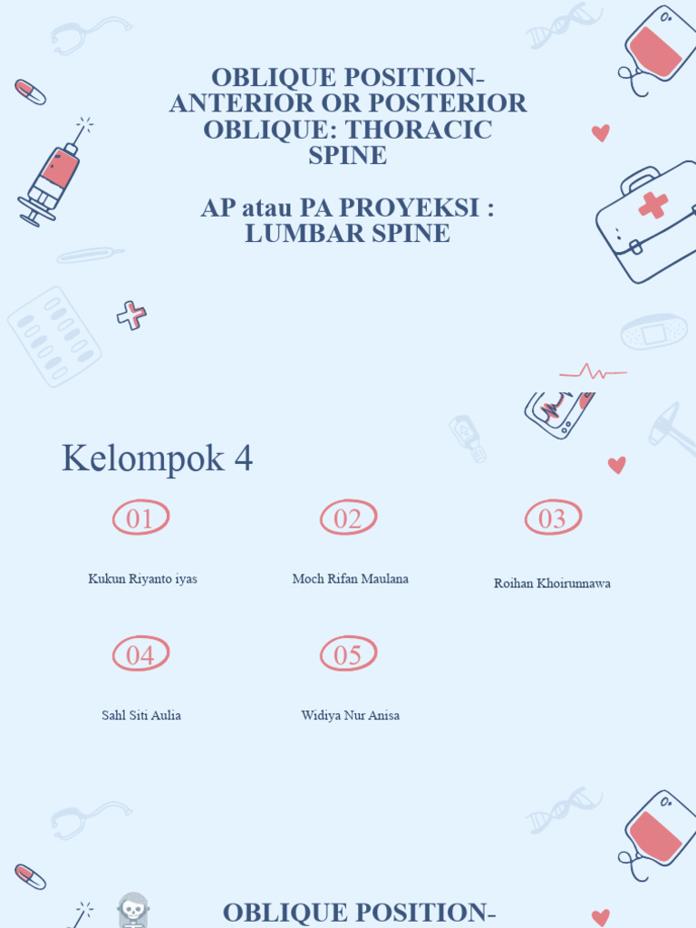 TR. Rangka Dada Dan Tulang Belakang (A) Lumbar (Proyeksi AP Atau PA ...