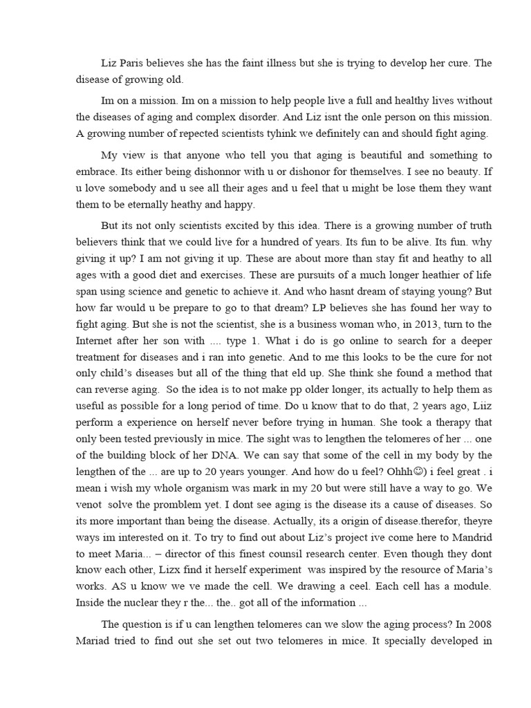 IELTS Writing 1 | PDF | Ageing