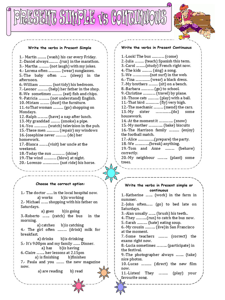 Present Simple Continuous | PDF