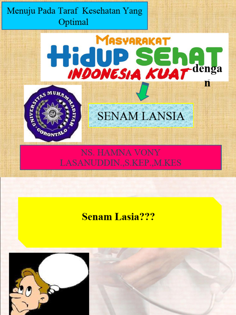 Senam Lansia | PDF