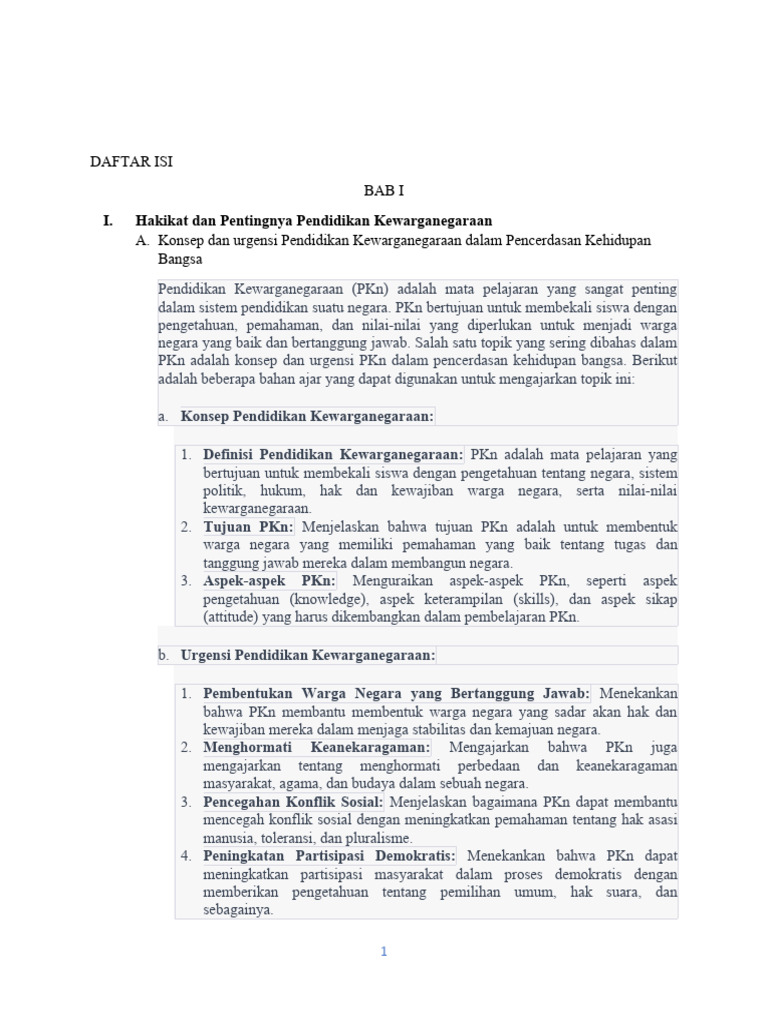 BAHAN AJAR PKN REVISI 2023-2027 | PDF | Sejarah