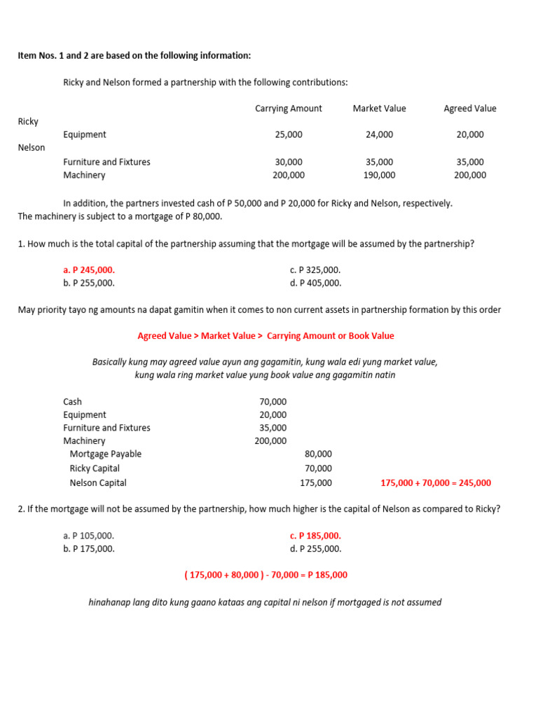 Partnership Formation 46A 46J | PDF | Goodwill (Accounting) | Partnership