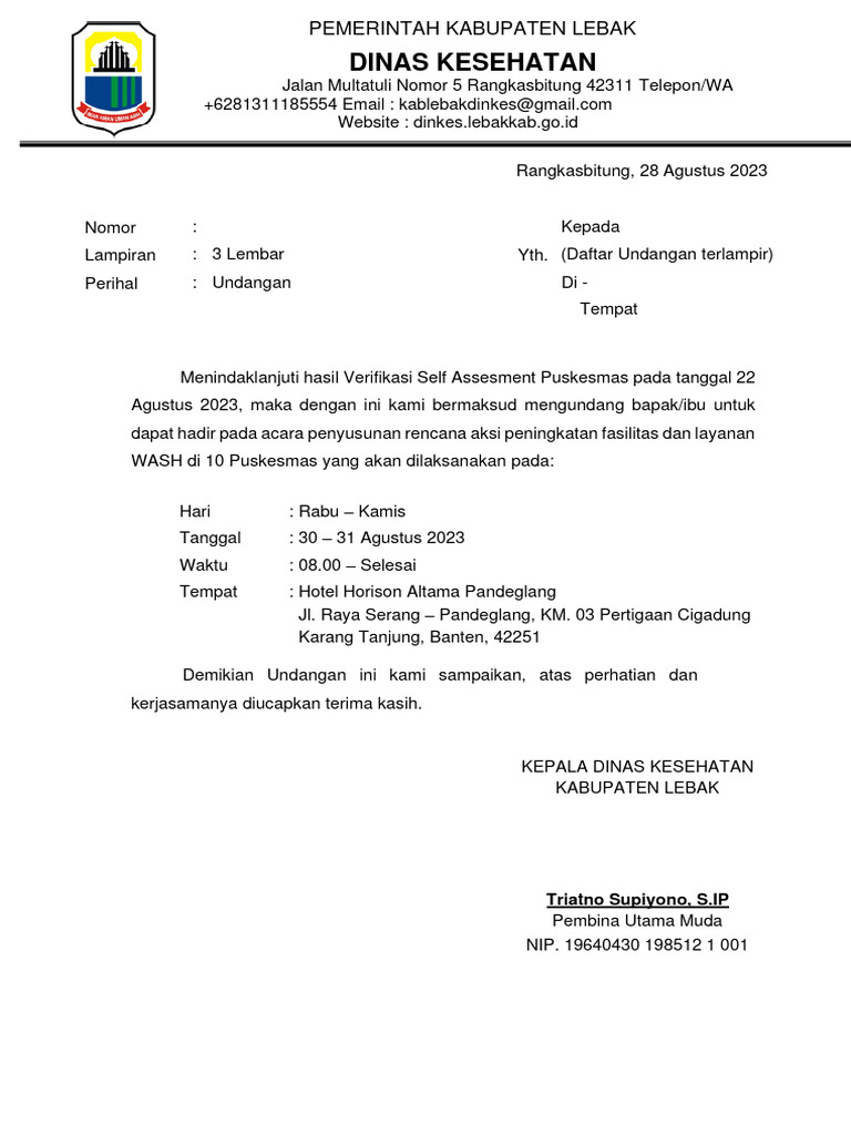 Undangan Workshop Action Plan | PDF