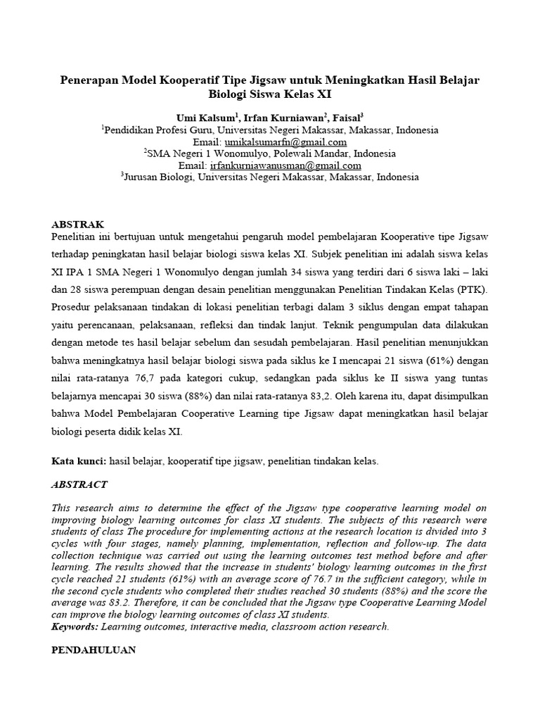 Artikel PTK Umi Kalsum 229004485094 | PDF