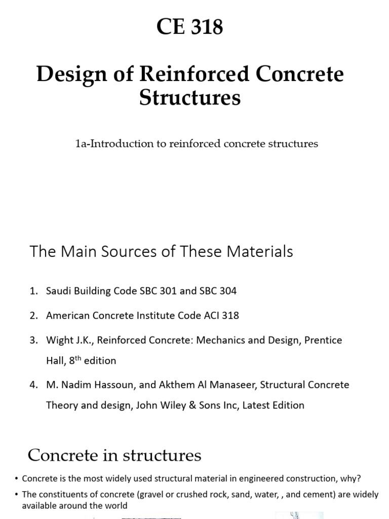 Design Principles of Reinforced Concrete | PDF | Concrete | Reinforced ...