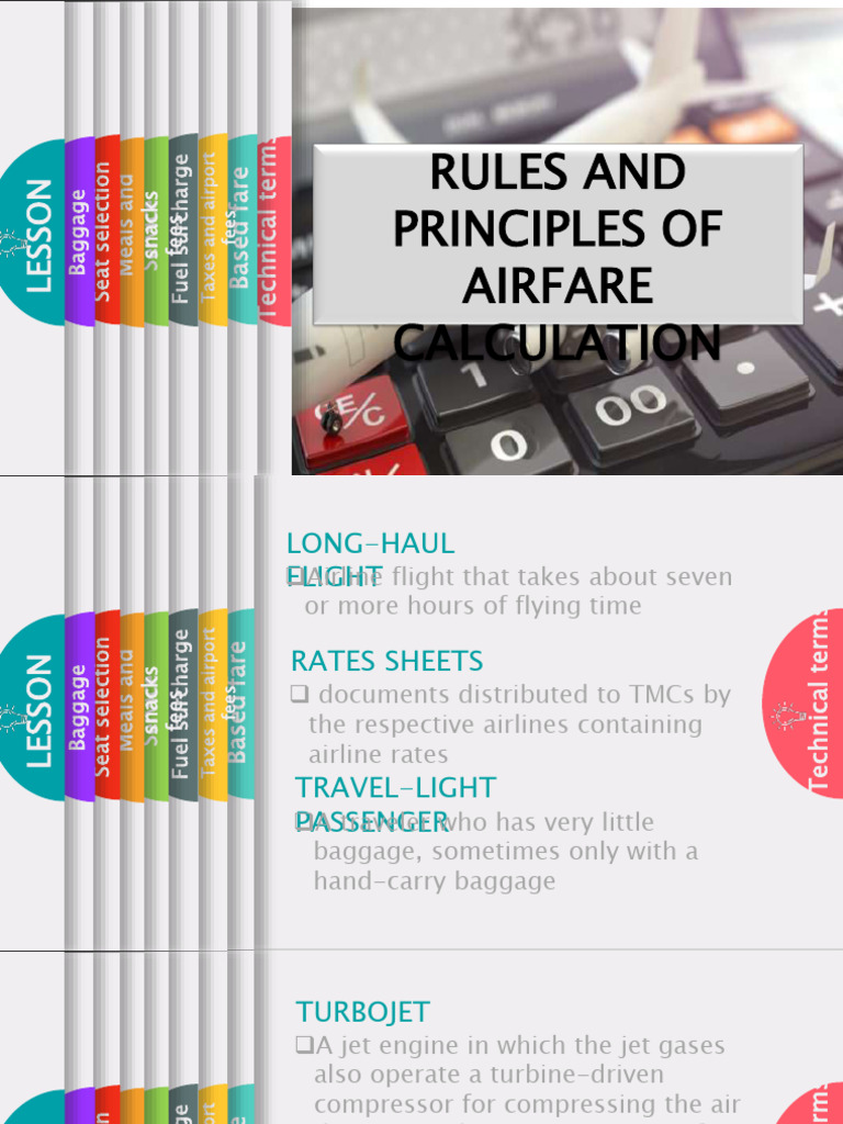 Rules and Principles of Airfare Calculation | PDF | Business Class | Fee