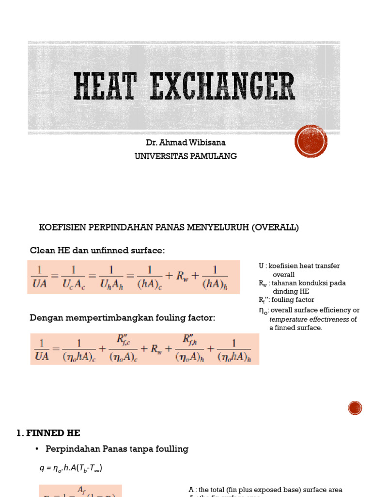 Perpindahan Panas Pada HEAT EXCHANGER | PDF