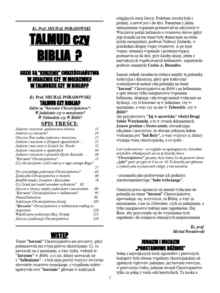 Talmud Czy Biblia | PDF