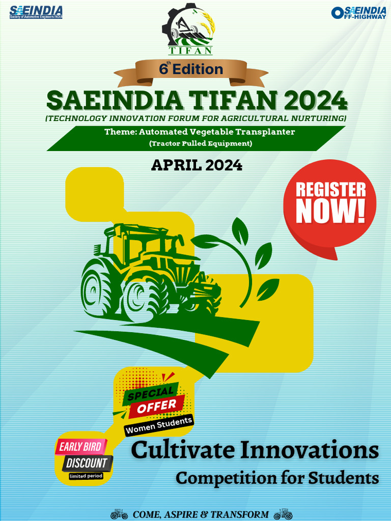 SAEINDIA TIFAN 2024: Student Innovation | PDF | Expert | Collaboration