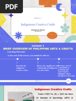 Philippine Indigenous Creative Crafts Overview | PDF | Tourism ...