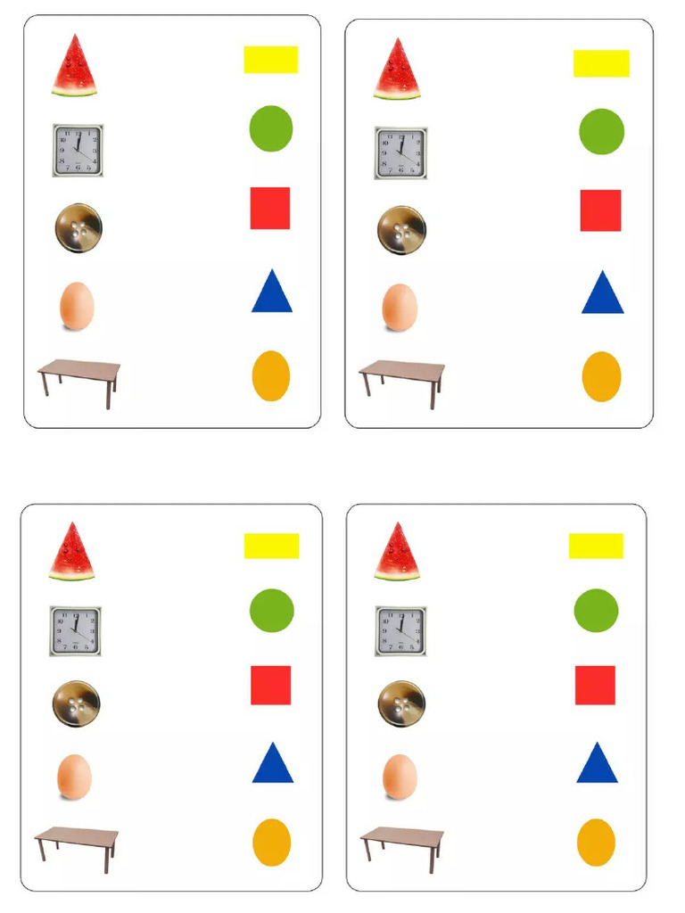 Unir Con Flechas Figuras Geometricas | PDF