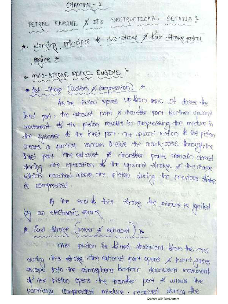 Automotive Engine 4th Sem Note | PDF