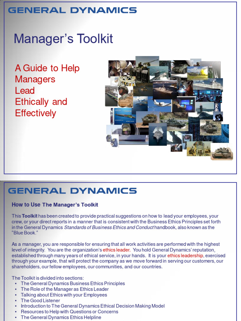 The Manager's Toolkit | PDF | Leadership | Business Ethics