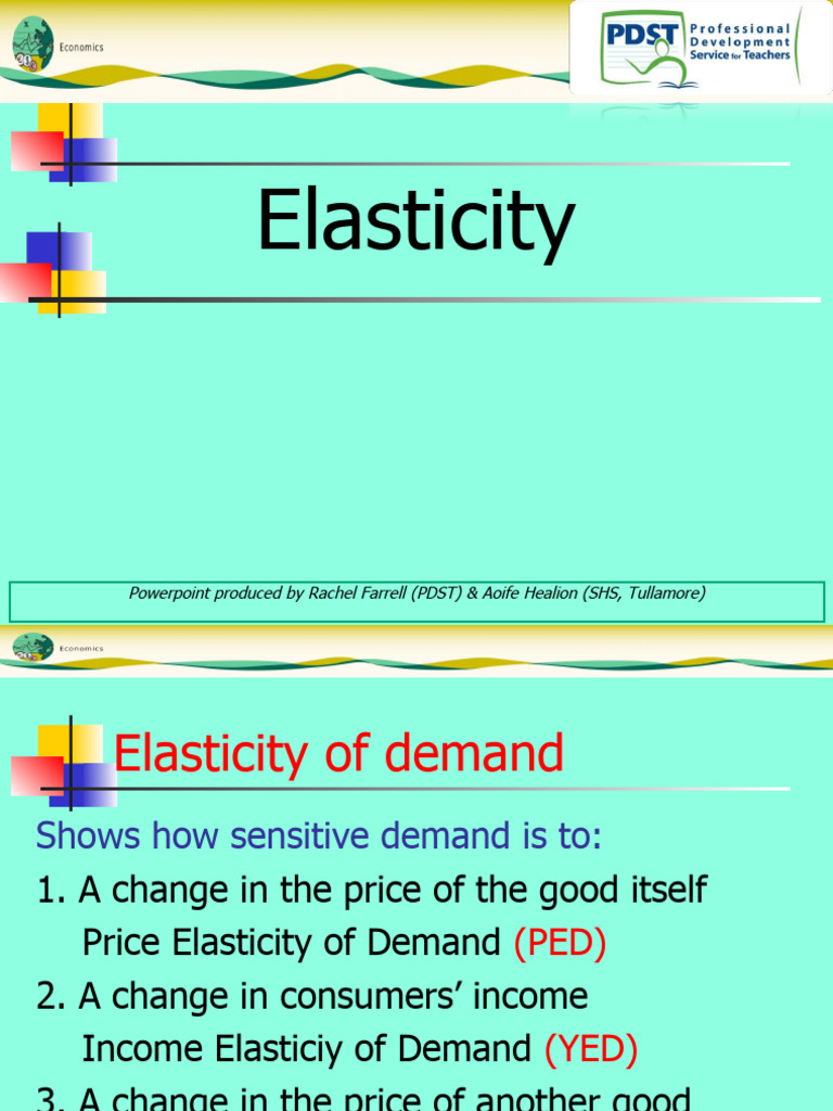 Elasticity of Demand Revised (RF) | PDF | Price Elasticity Of Demand ... Elasticity of Demand Revised (RF) | PDF | Price Elasticity Of Demand ...