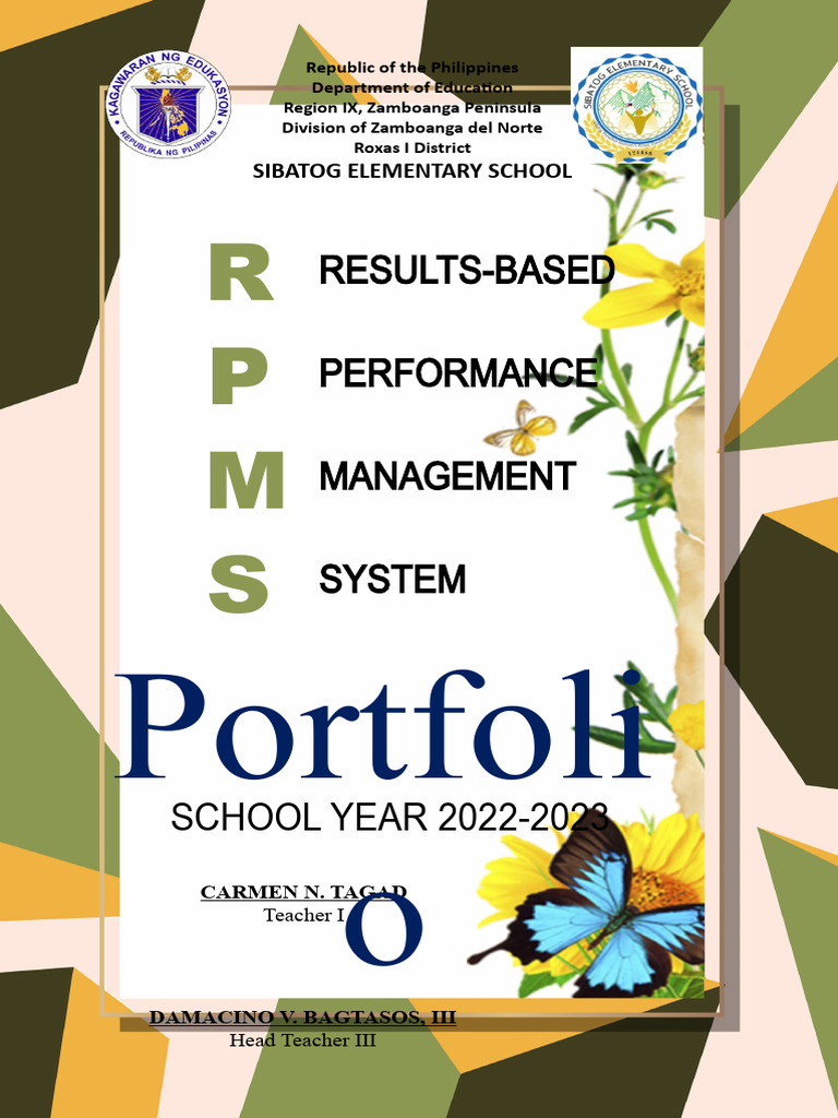 E Rpms Portfolio Design 3 1 | PDF | Educational Assessment | Learning