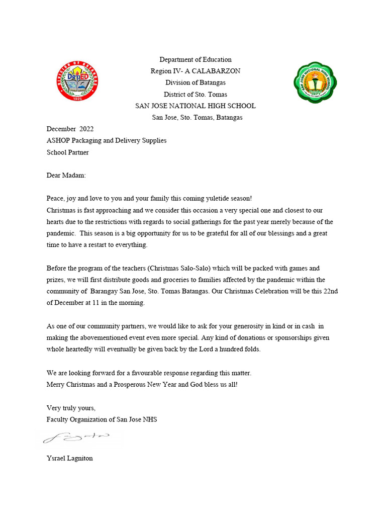 Solicitation Christmas Party Ashop | PDF