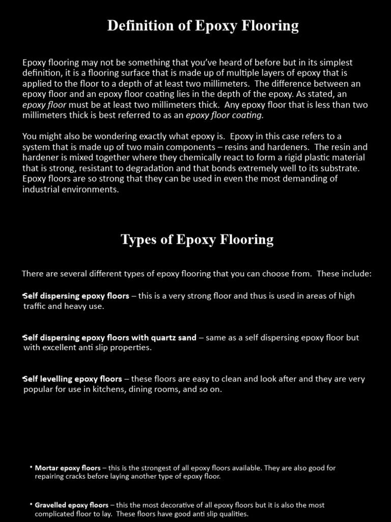 Understanding Epoxy Flooring Systems | PDF | Epoxy | Flooring
