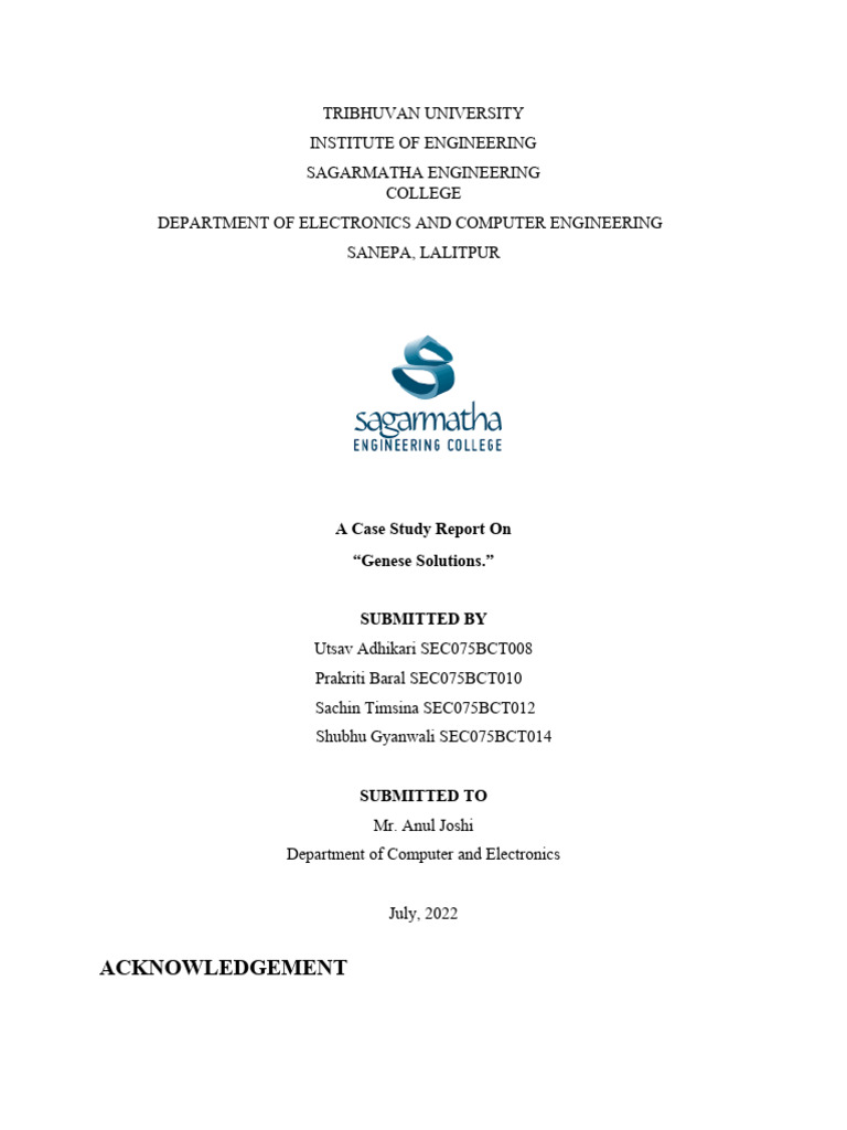 Genese Solutions Case Study | PDF | Software Development Process | Agile Software Development