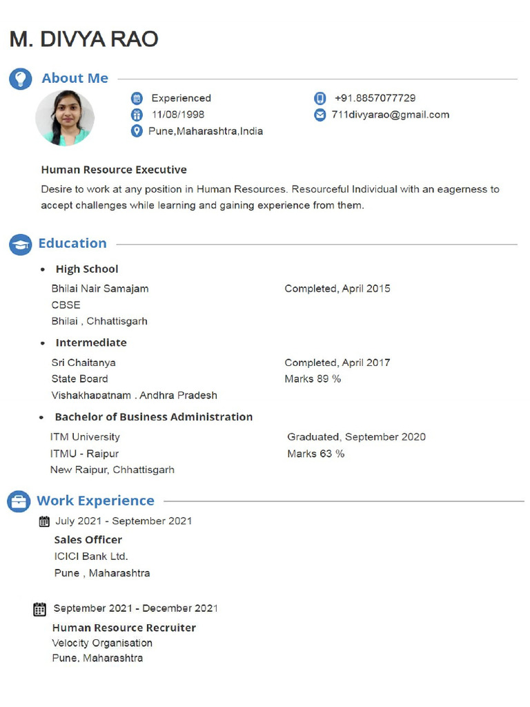 HR Resume | PDF