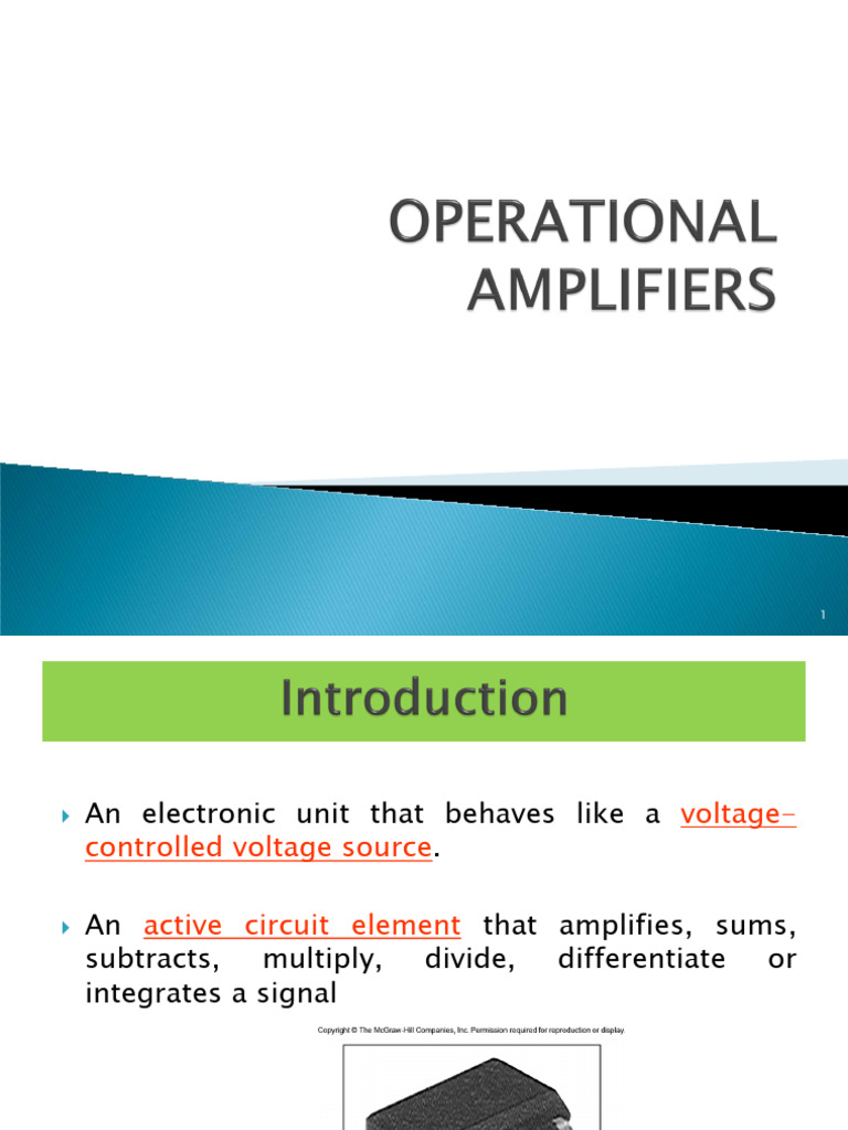 Op-Amp | PDF | Operational Amplifier | Amplifier