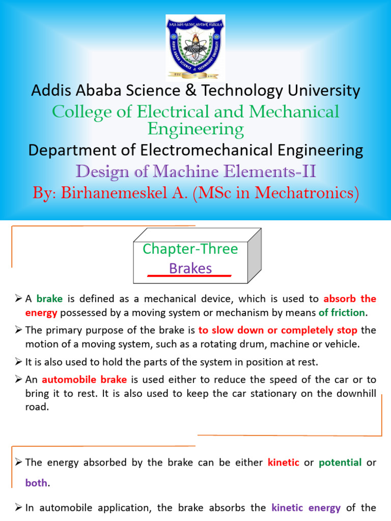 Chapter Three | PDF | Brake | Kinetic Energy