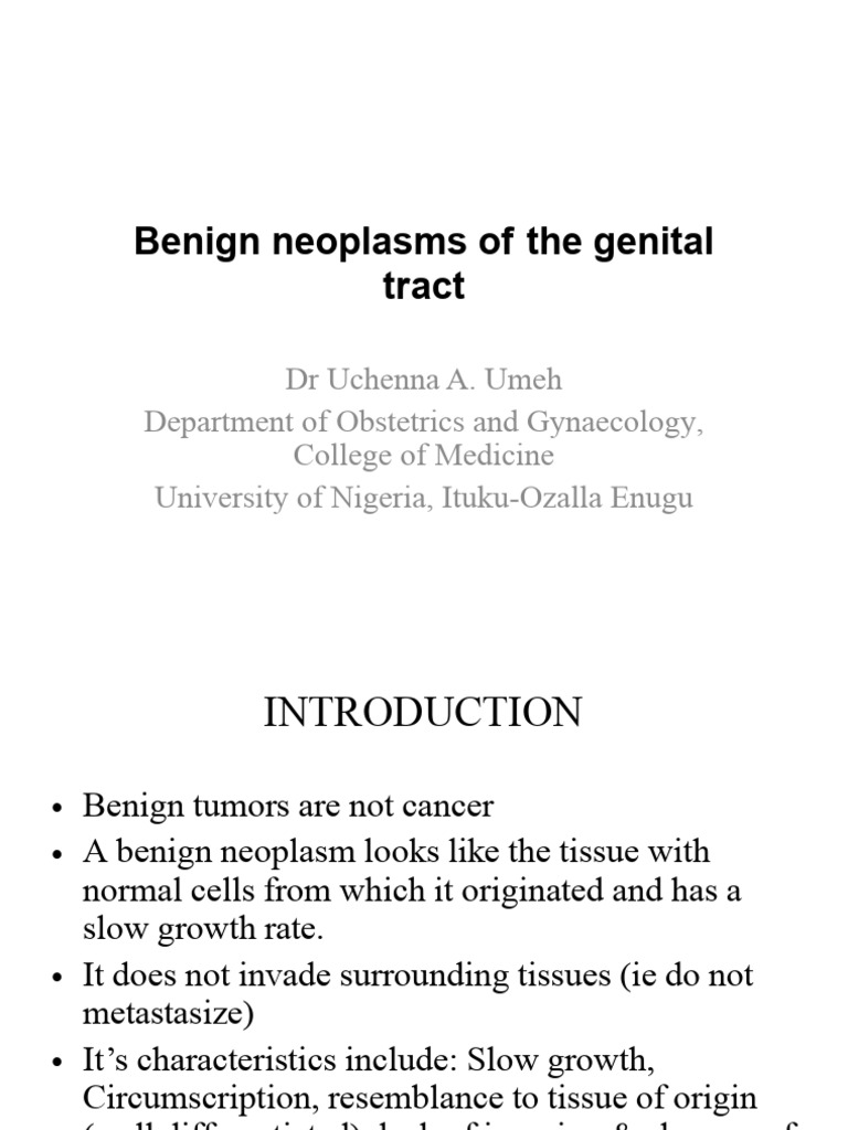 Benign Neoplasms of The Genital 2 | PDF | Polycystic Ovary Syndrome ...