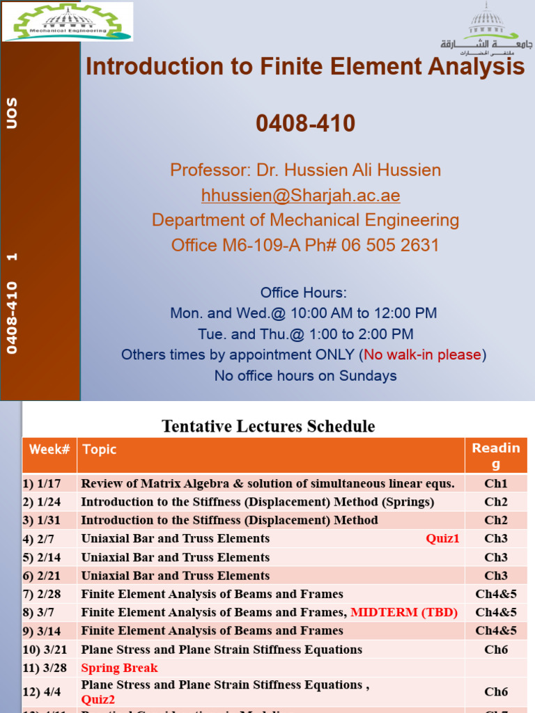 0408-410 Into To Finite Element CH 3 N | Download Free PDF | Matrix (Mathematics) | Finite ...